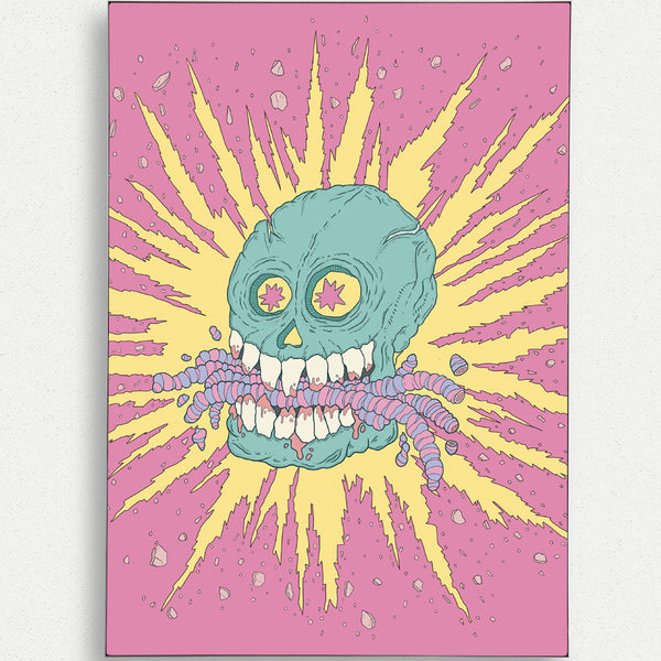 «Worms», Poster - Einzigartige Illustrative Kunst für dein Zuhause ...
