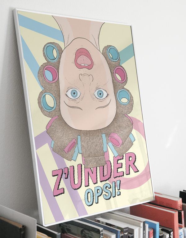 «Upside down», Poster - Einzigartige Illustrative Kunst für dein Zuhause - bokyo.net